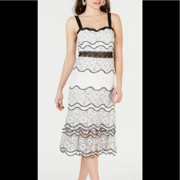 foxiedox | Dresses | Nwt Foxiedox Lumma Midi Dress Black And White ...